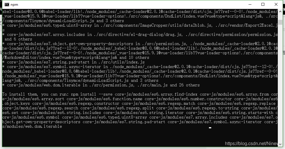 在vue 项目 Core Js报错 Core Jsmoduleses6arrayfind Index Csdn博客
