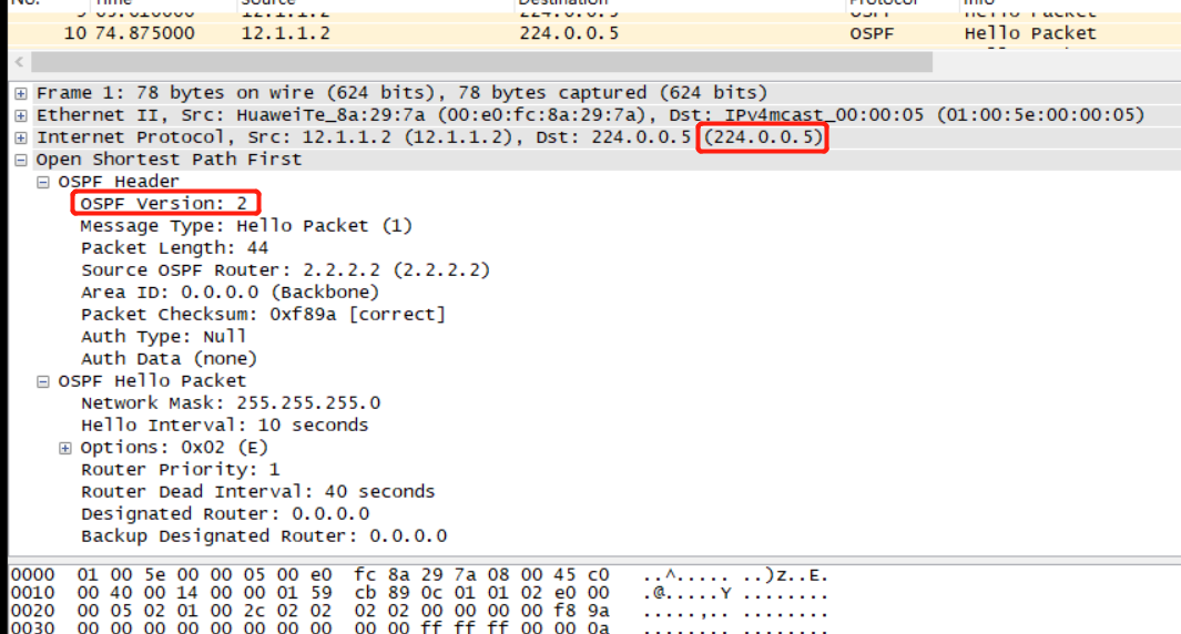 017B-OSPF五种报文的头部，hello报文，邻居_ospf报文头-CSDN博客