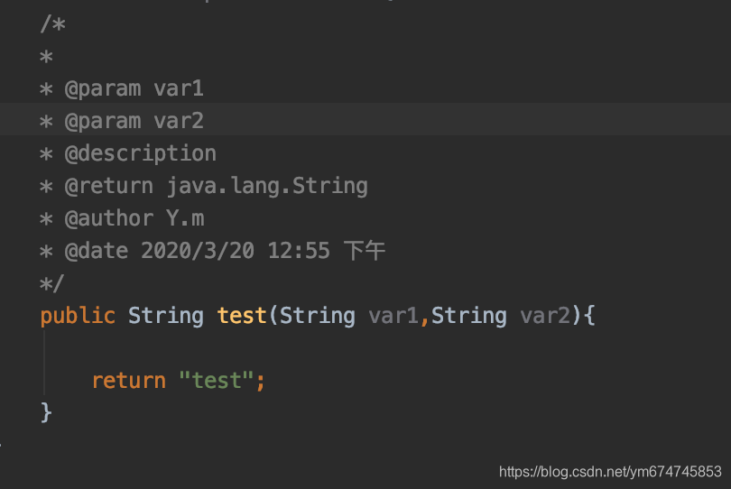 Idea 设置java 类和方法注释(在方法外注释生成参数)详细版idea怎么更新方法注释上的参数 Csdn博客