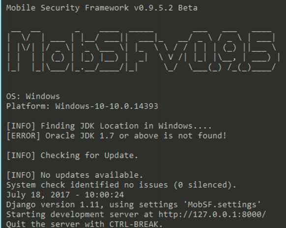 MobSF入坑_mobsf python 依赖包-CSDN博客