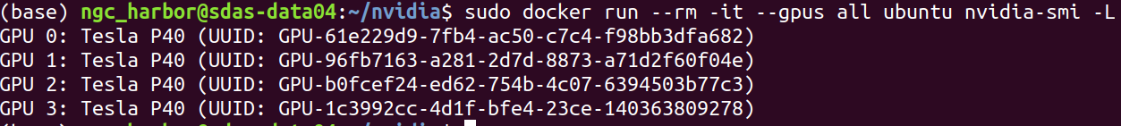 docker19.03＋NVIDIA显卡＋docker: Error response from daemon: could not select device driver "" with ...