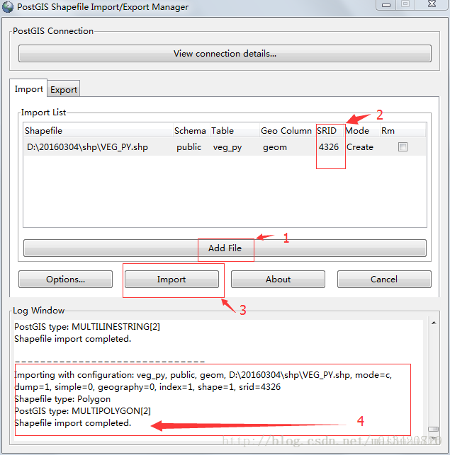 安装使用PostgreSQL、PostGIS导入Shapefile文件_postgls 简书-CSDN博客