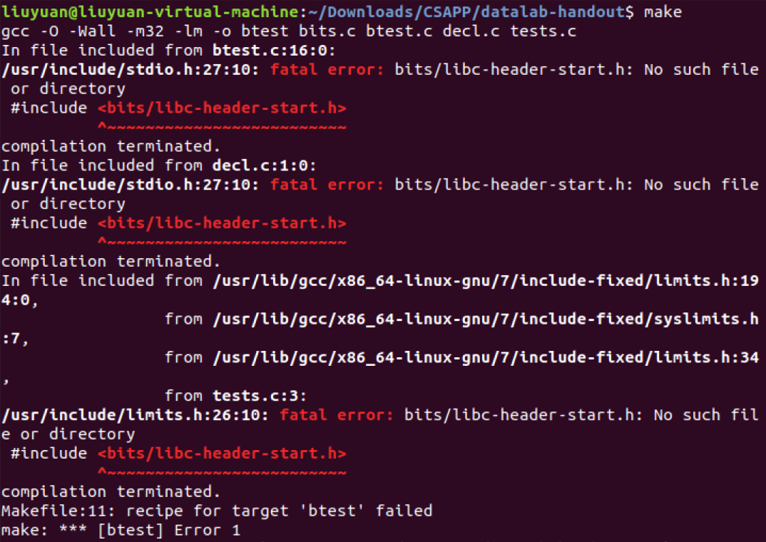 CMU_CSAPP_LAB1_DATALB_环境配置与代码实现_cmu csapp lab-CSDN博客