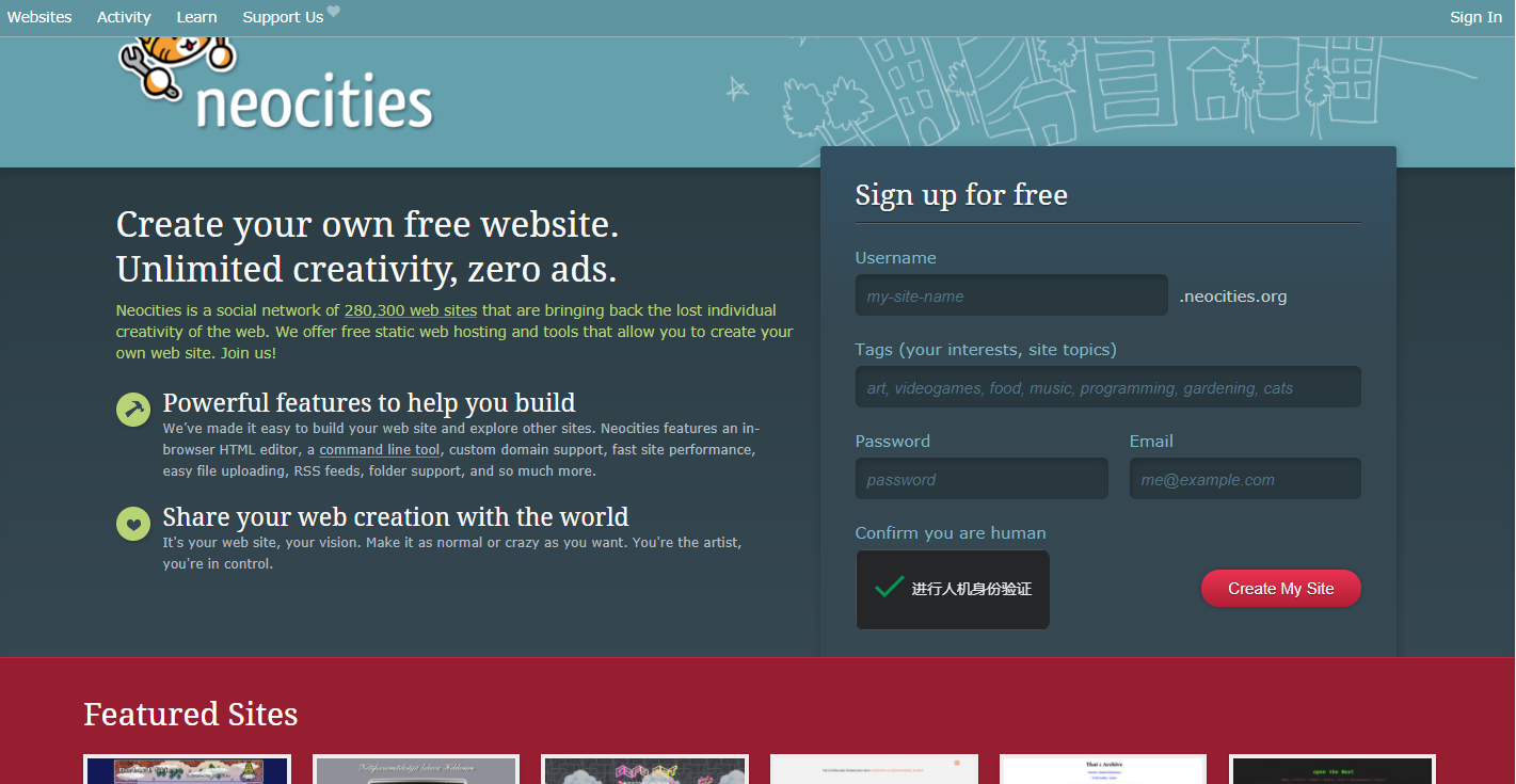 Neocities，一个免费空间！-CSDN博客