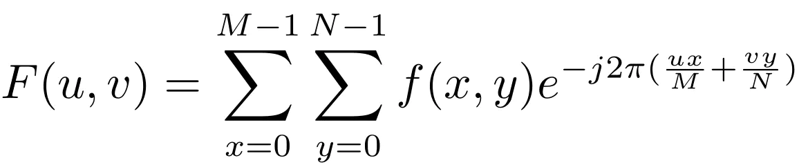Principle and realization of two-dimensional discrete Fourier transform and inverse transform ...