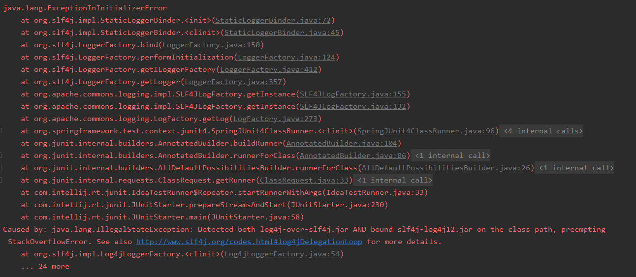 解决报错：caused By Javalangillegalstateexception Detected Both Log4j Over Slf4jjar And Csdn博客 