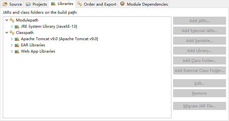 eclipse新建项目后add libraries的按钮全都是灰色_add library点不了-CSDN博客