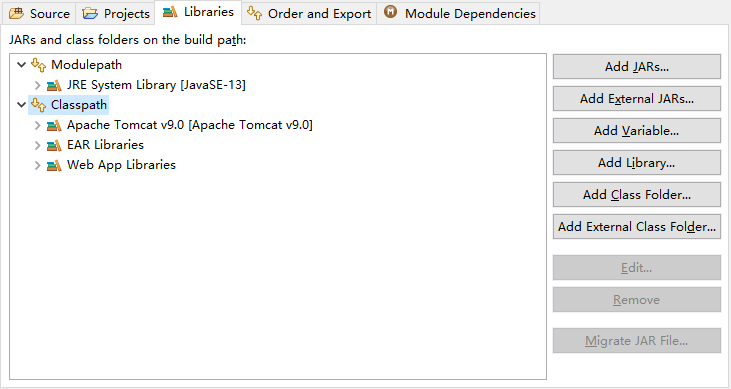 eclipse新建项目后add libraries的按钮全都是灰色_add library点不了-CSDN博客