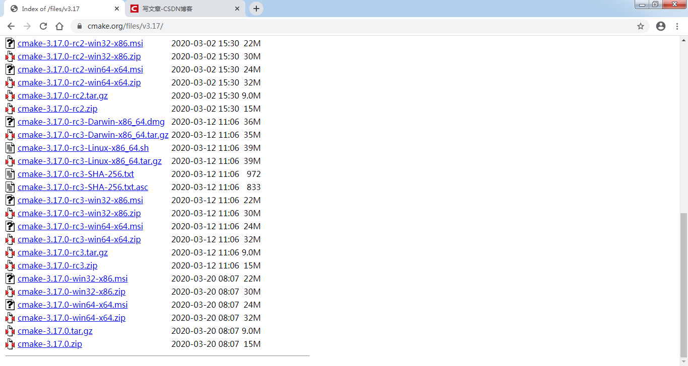 cmake直接下载地址（版本列表形式）_cmake3.20.6-CSDN博客