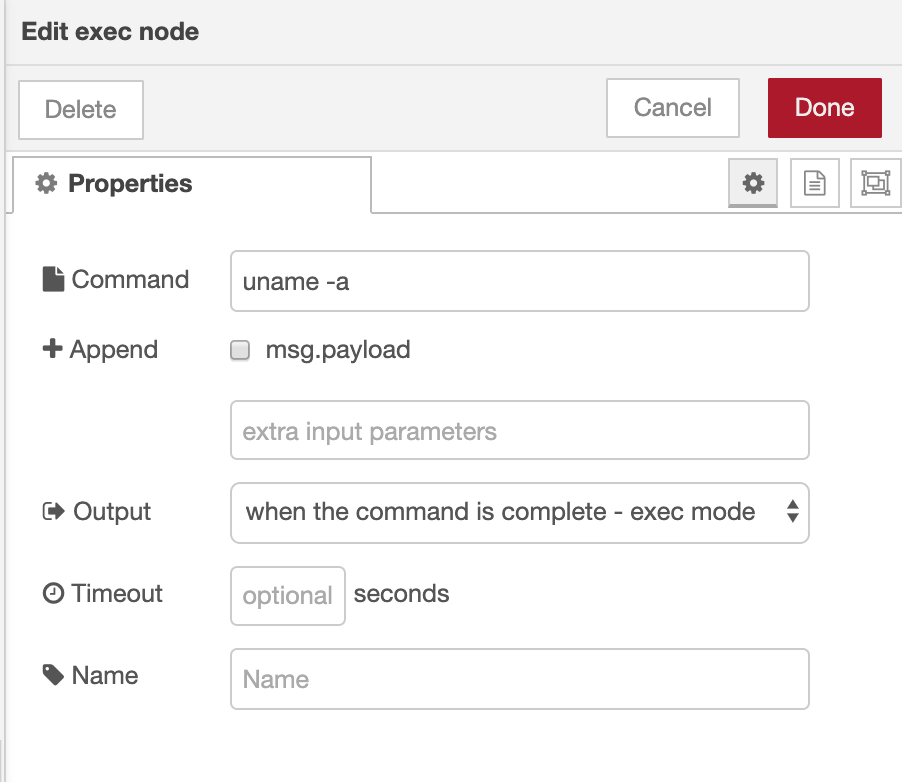Node-RED使用指南：26:使用exec执行系统命令 - 灰信网（软件开发博客聚合）