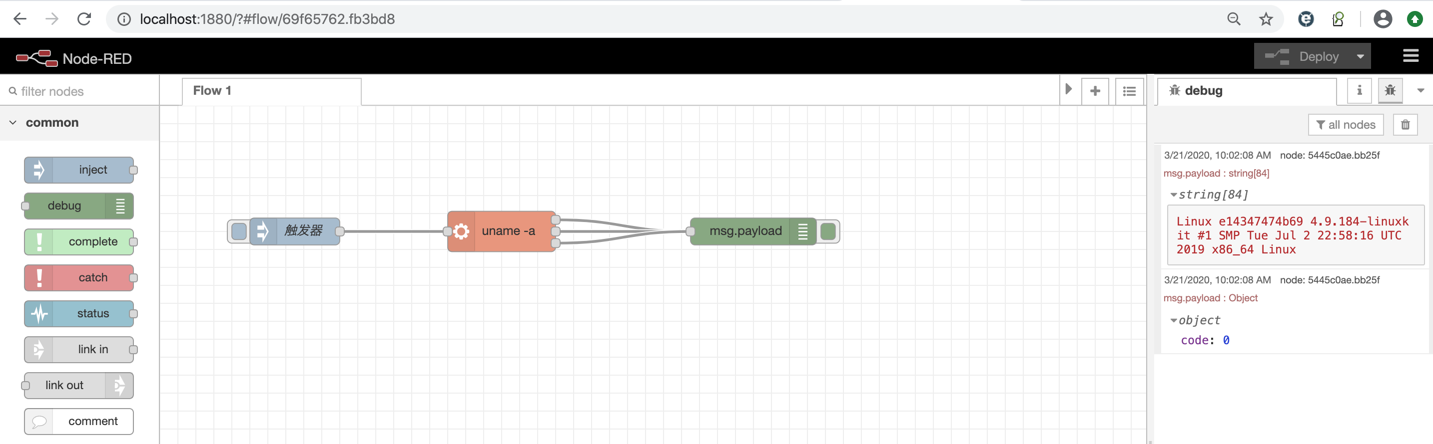Node-RED使用指南：26:使用exec执行系统命令_淼叔的博客-CSDN博客_node执行exec