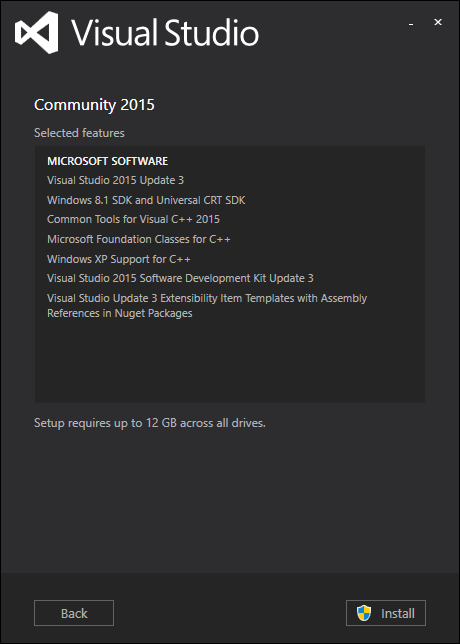 安装 Visual Studio Community 2015_visual studio 2015-CSDN博客