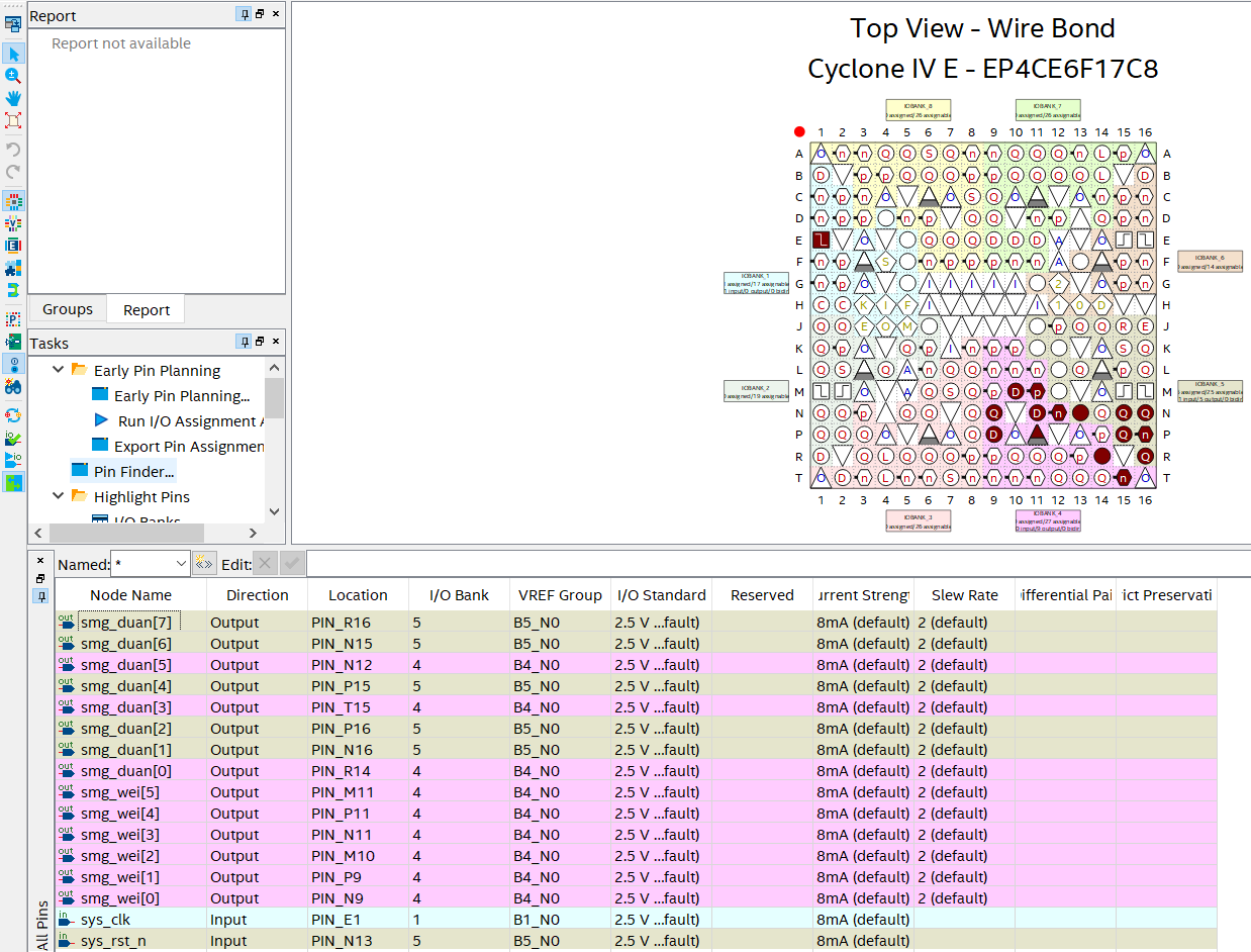 【FPGA——Cyclone Ⅳ学习笔记】五.数码管静态显示（EP4CE6F17C8）_fpga cyclone ii数码管上板-CSDN博客