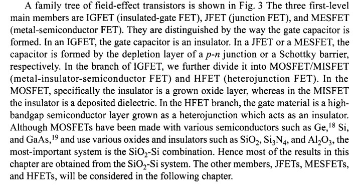 FET细解：FET(IGFET、JFET、MESFET)、IGFET(MOSFET/MISFET、HFET)、HFET(MODFET ...