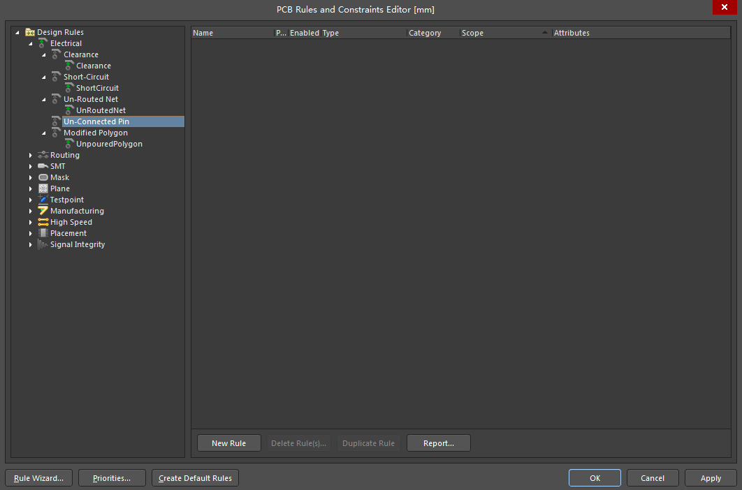PCB Design Rules﹣Un-Connected Pin_un-connected pin constraint-CSDN博客