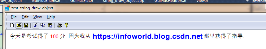 [Gdiplus]_[中级]_[绘图实现单行文本的多种颜色]_gdi+绘制不同颜色字体 c++-CSDN博客