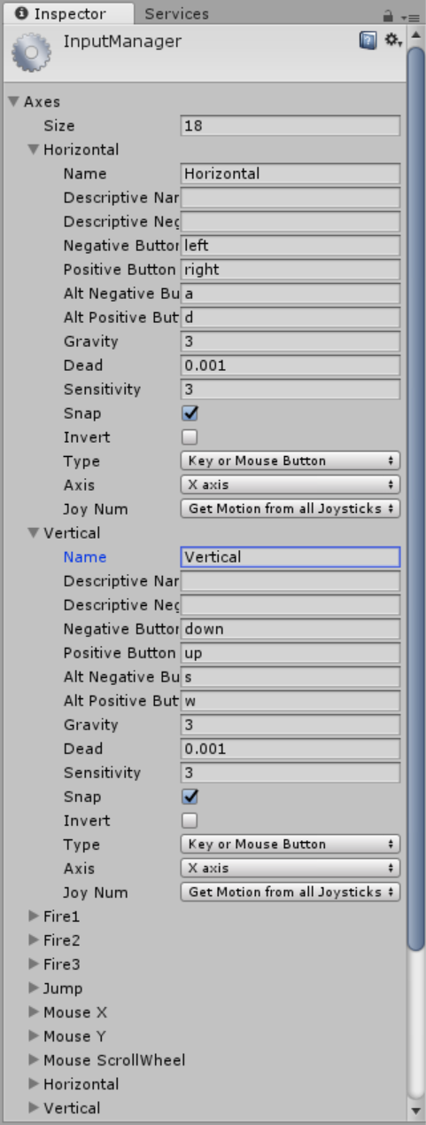 Unity学习笔记：键盘输入InputManager的简单应用_inputmanager可以点击其他应用吗-CSDN博客
