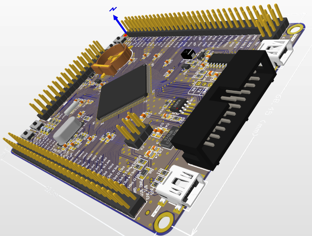【AD作品】STM32F103ZET6 mini原理图+PCB，可直接打样_stm32f103 ad元件图-CSDN博客
