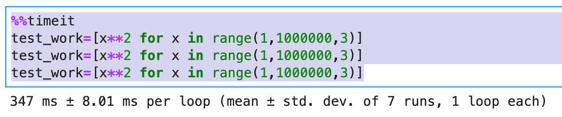 IPython（jupyter环境）中的”魔法“命令 %time,%timeit,%%time,%%timeit_time%1-CSDN博客