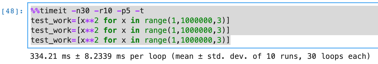 IPython（jupyter环境）中的”魔法“命令 %time,%timeit,%%time,%%timeit_time%1-CSDN博客