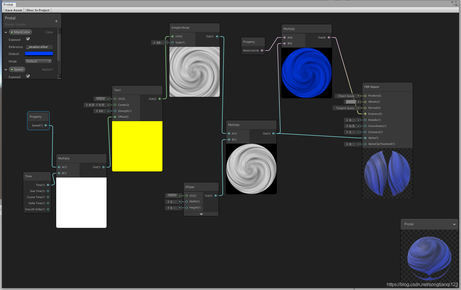 Shadergraph 05旋涡效果twirl Shadergraph Csdn博客
