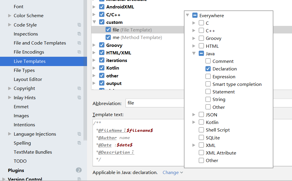 Android Studio快速添加注释及注释规约_android studio设置文档备注格式-CSDN博客