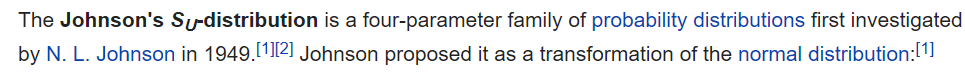 Johnson's SU-distribution_约翰逊分布的三种类型-CSDN博客