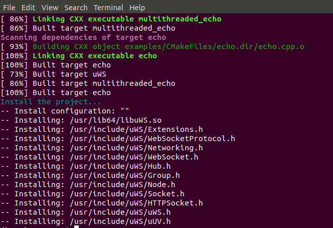 Install uWebSockes on Ubuntu 18.04 - Programmer Sought