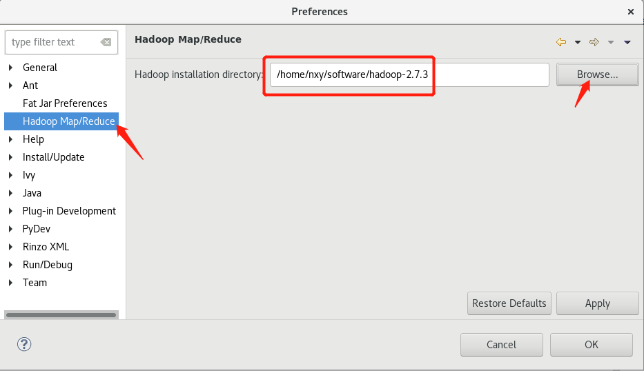 在Linux下的eclipse中创建一个MapReduce工程_linux下用eclipse编写mapreduce-CSDN博客