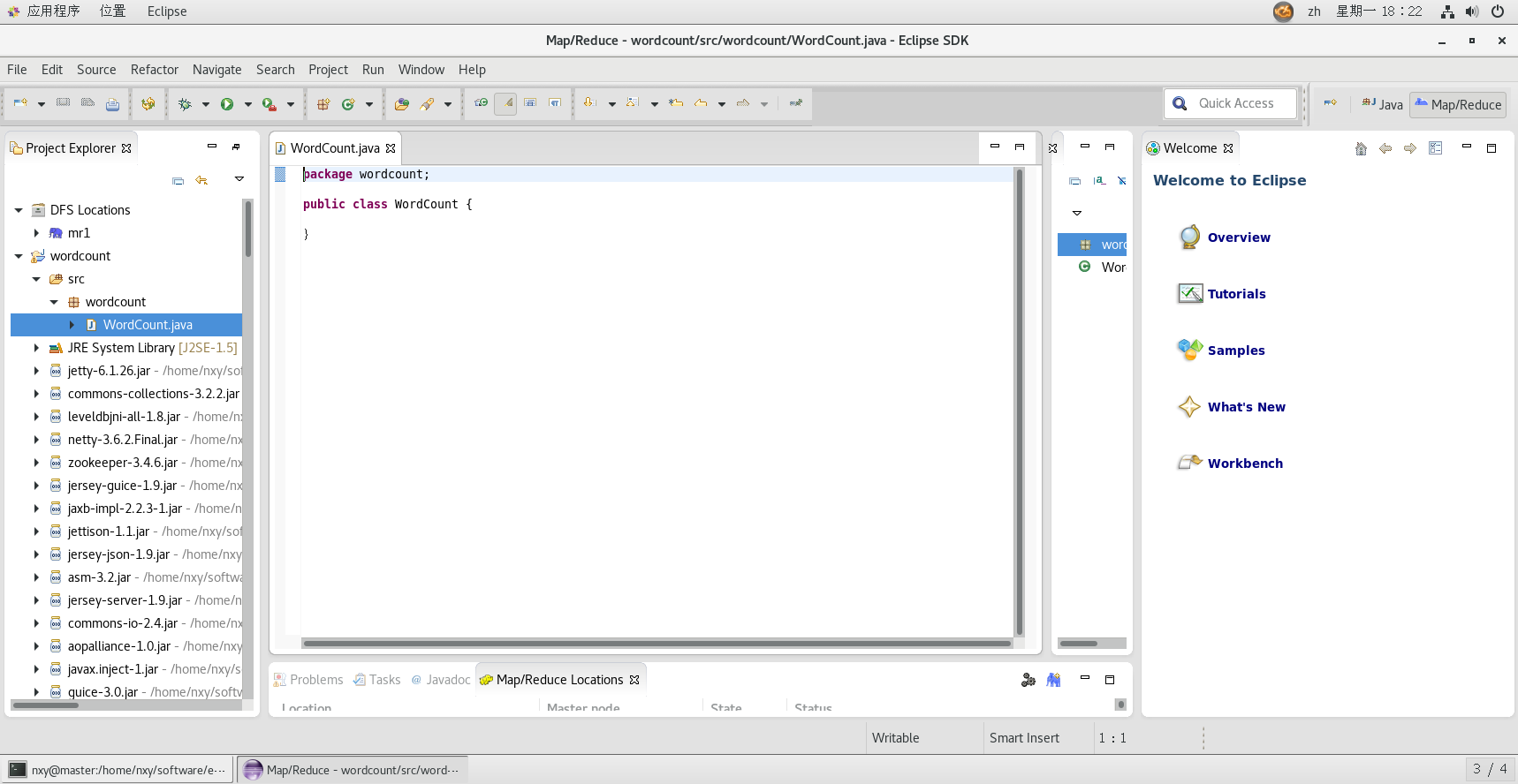 在Linux下的eclipse中创建一个MapReduce工程_linux下用eclipse编写mapreduce-CSDN博客