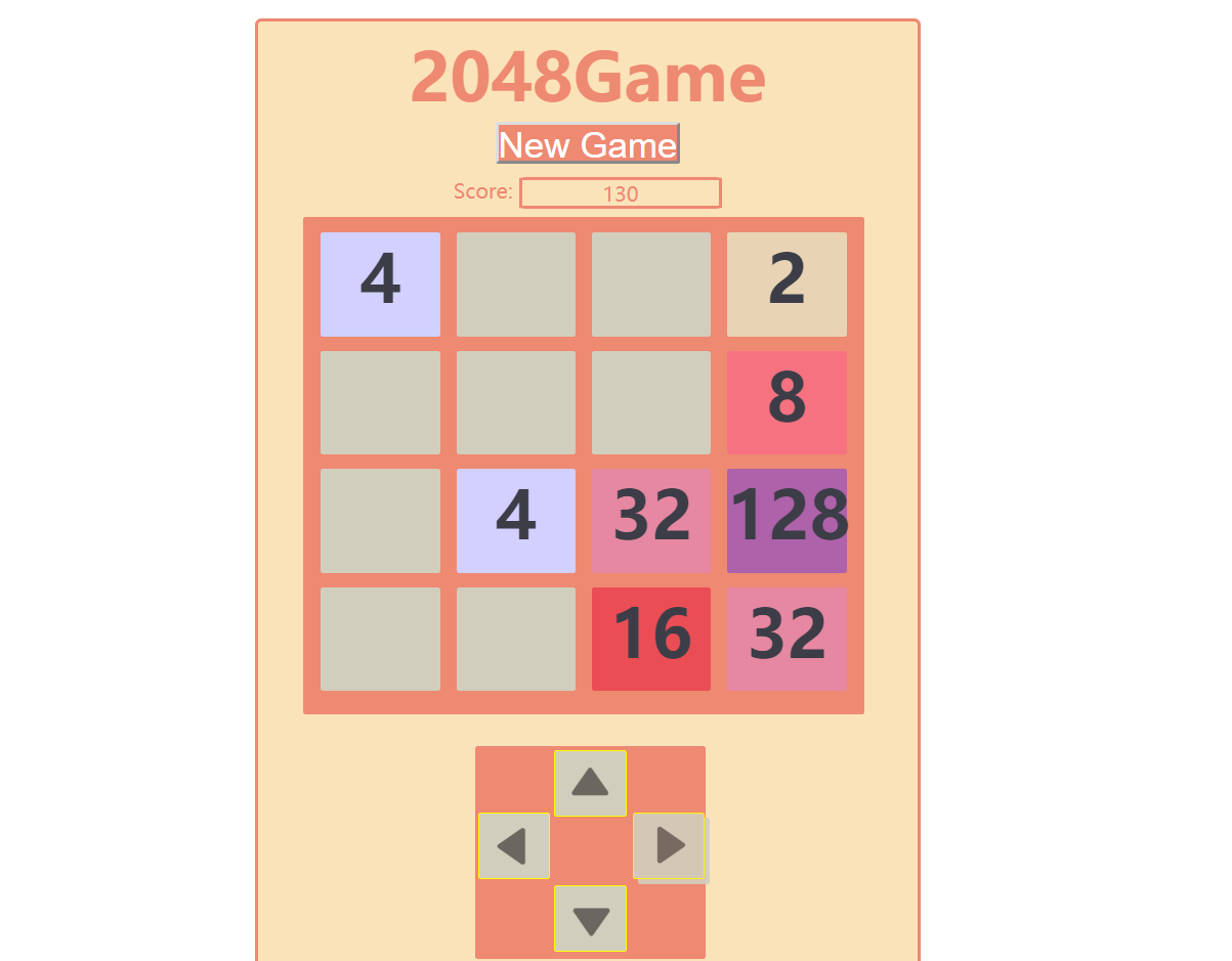 web前端练手小项目——使用js实现2048小游戏_基于web的2048小游戏的开发与实现-CSDN博客
