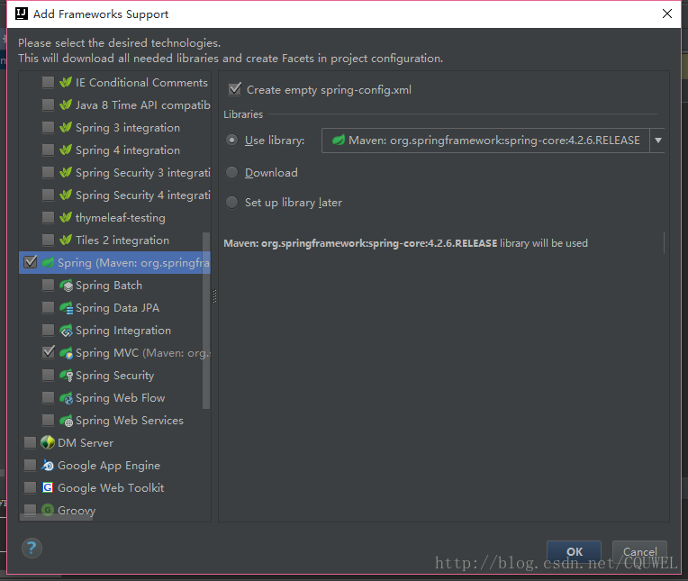 IDEA添加spring框架支持_idea spring support-CSDN博客