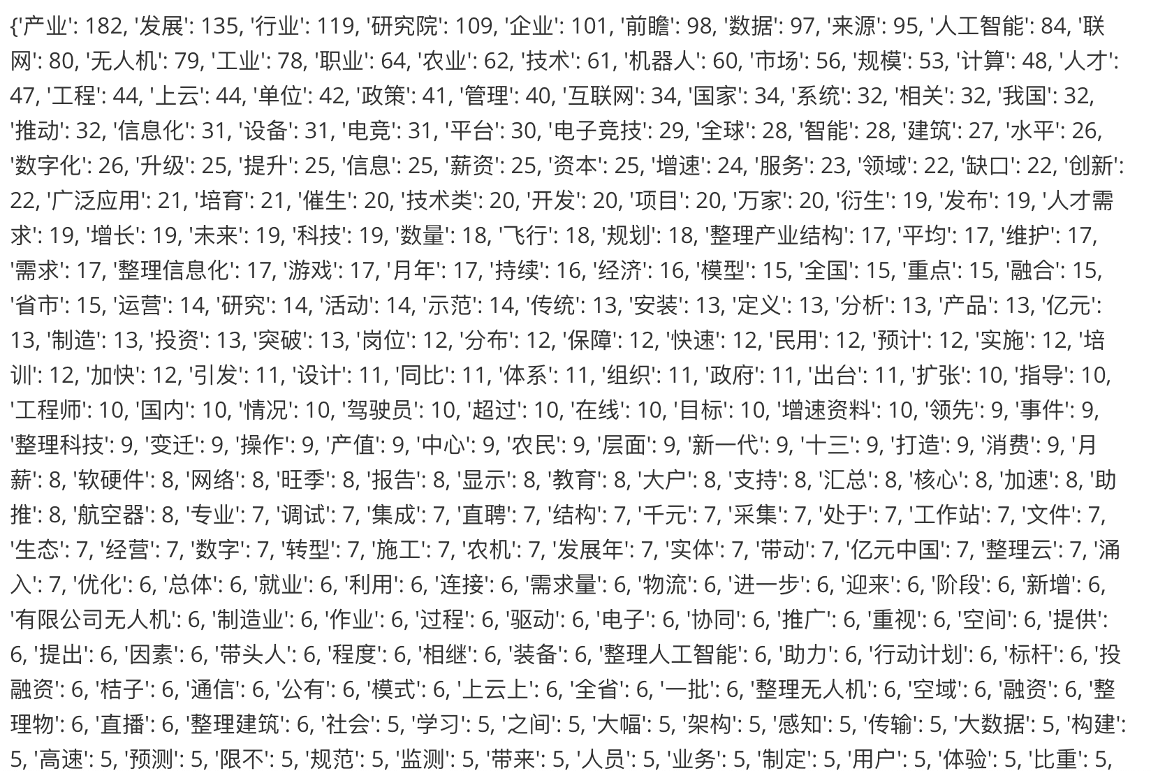 简单的数据处理 二 ——python数据预处理生成词频统计图、词云 生成词频图 Csdn博客
