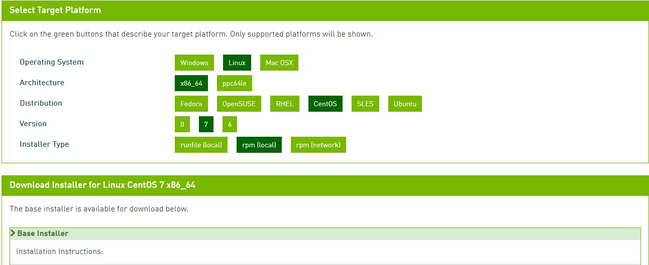 Centos7.7安装Nvidia GPU驱动及CUDA以及tensorflow-GPU_centos7安装显卡驱动详细教程-CSDN博客