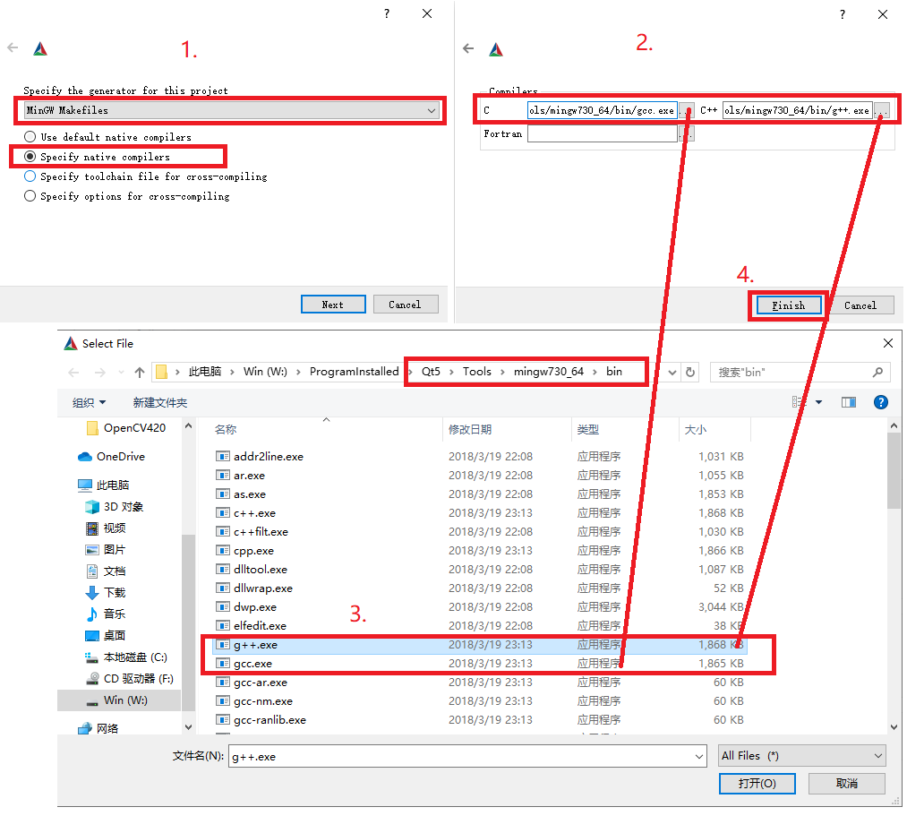 Qt5.12.3+OpenCV4.2.0配置，minGW编译与库文件调用_your unified login to everything qt-CSDN博客