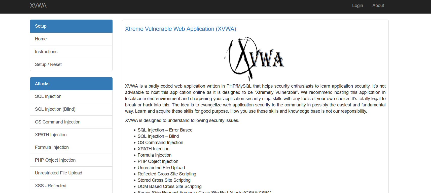 搭建学习环境(八)——XVWA_xvwa安装-CSDN博客