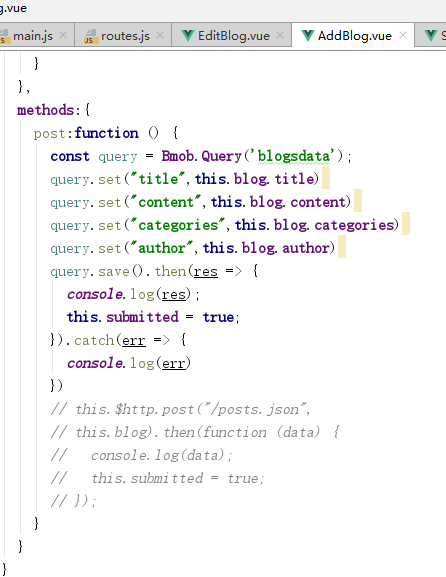 用Vue在Bmob后端云上搭建的个人博客_bmob 部署vue-CSDN博客