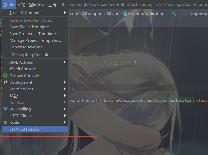 IntelliJ Idea --- SSH 连接Linux 直接上传文件（同Winscp功能 ）及 使用 linux命令（同 Xshell 功能）_idea scp-CSDN博客