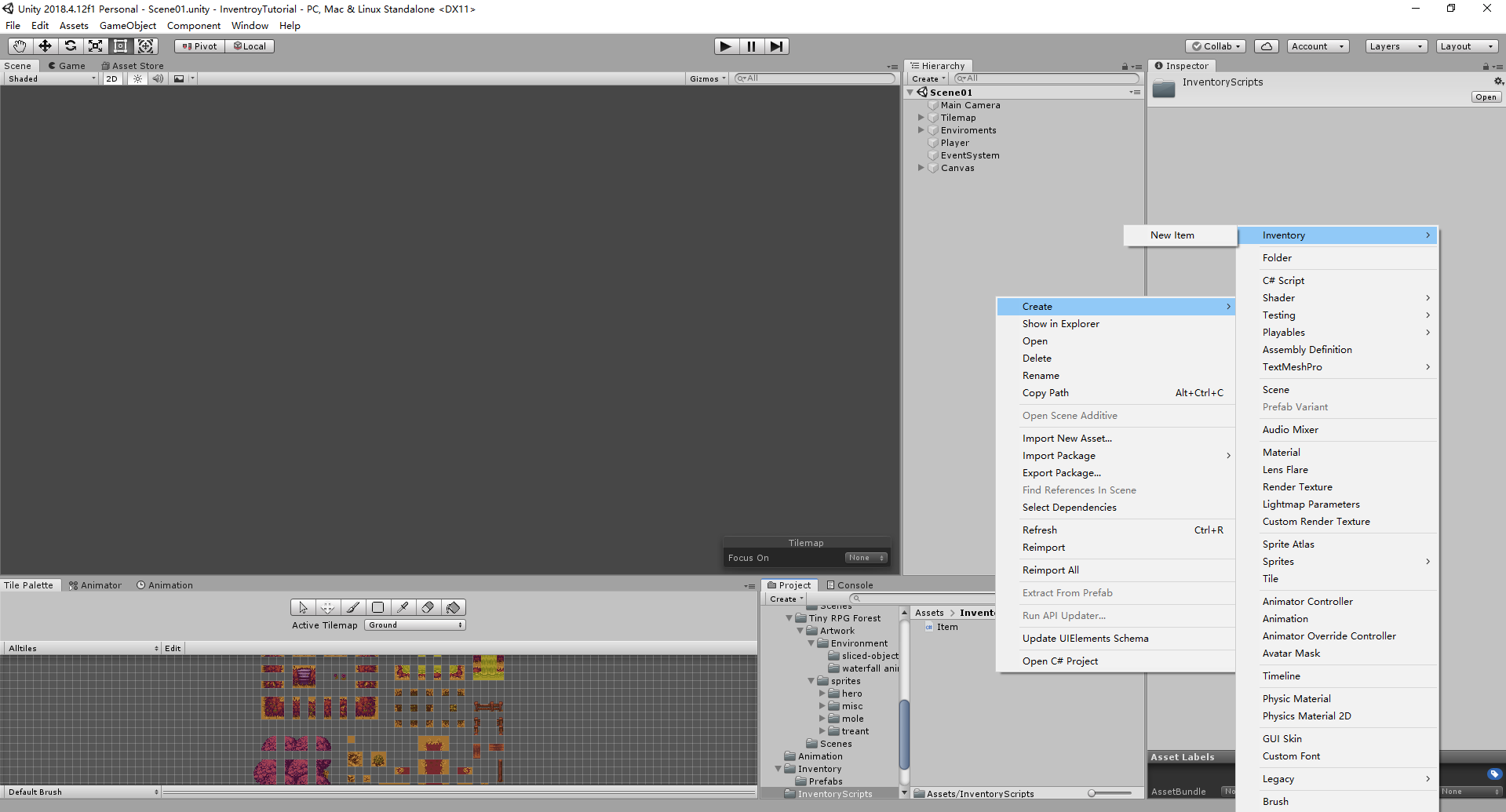 Unity2D案例学习——背包系统制作（ScriptableObject）_unity set native size按键在哪-CSDN博客