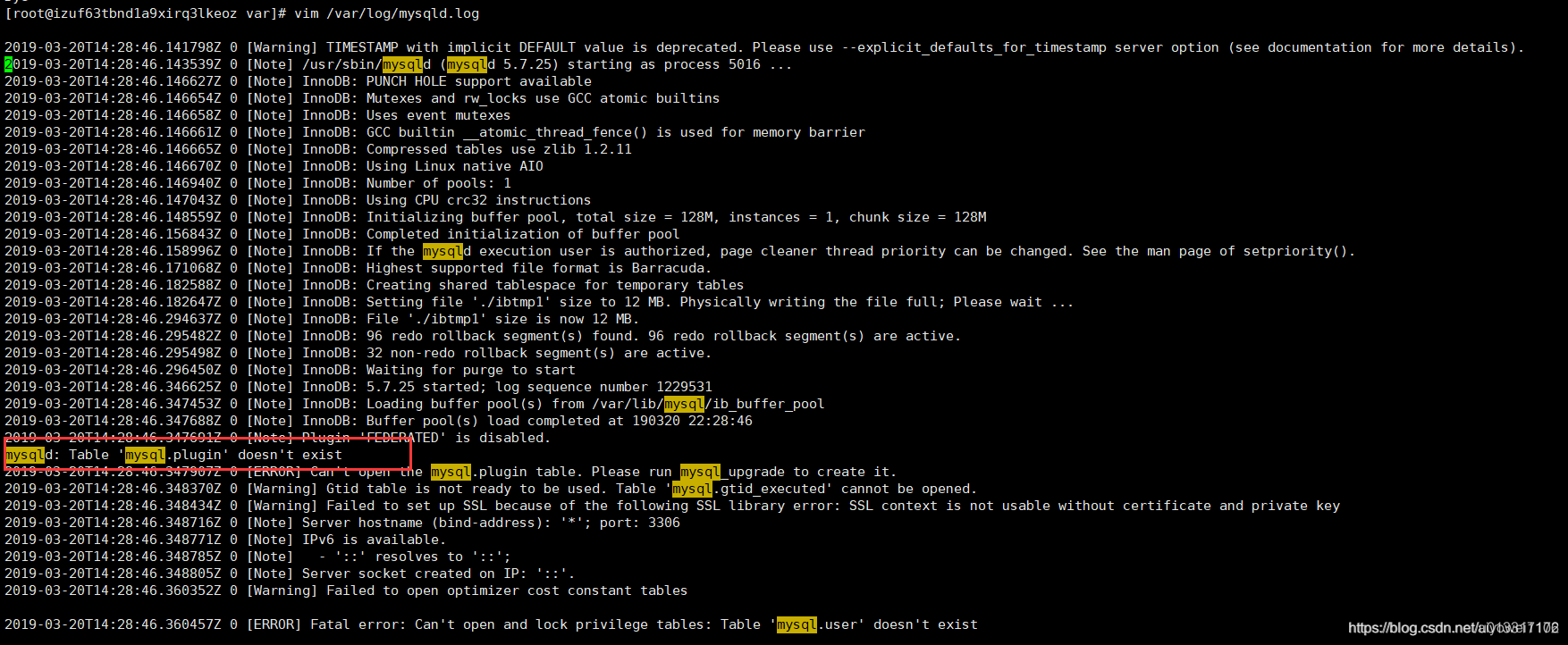 安装mysql出现job For Rvice Failed Because The Control Process Exited With Error Code问题睡前来杯