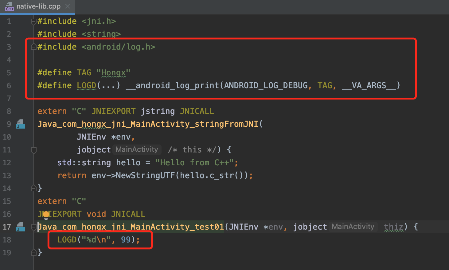 AndroidStudio使用JNI实现Log日志_androidstudio 显示ndk log-CSDN博客