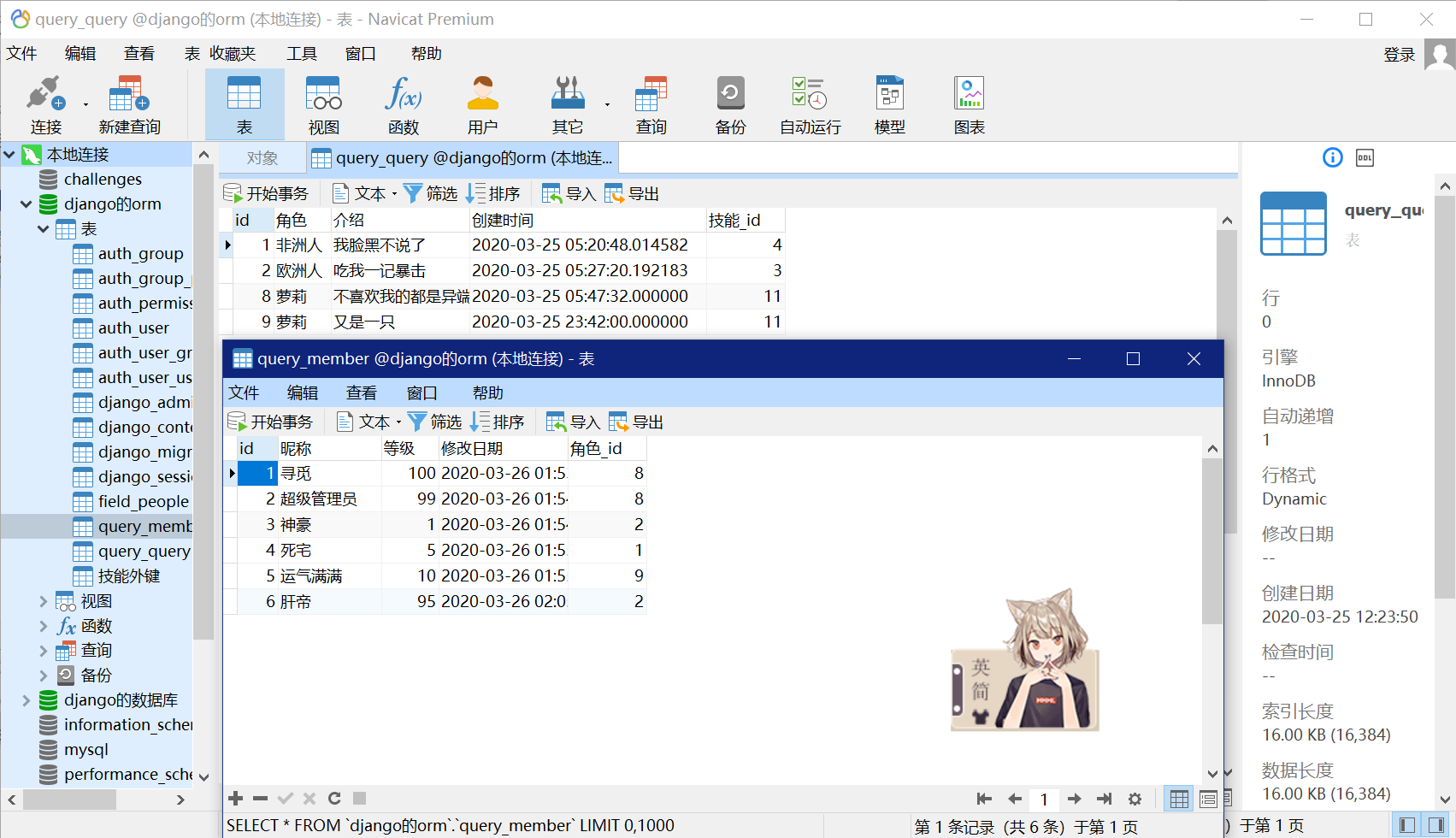Django数据库ORM模型使用(数据查询)!!!Django数据库如何使用ORM模型查询数据? *｡٩(ˊᗜˋ*)و *｡ Django初体验_使用django的orm查询数量-CSDN博客