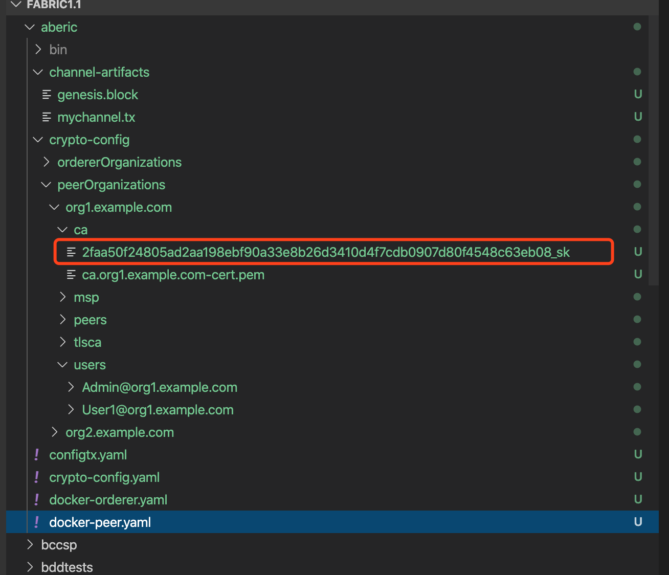 hyperledger-fabric1.1 单机多点部署（3）-部署peer0.org1节点-CSDN博客