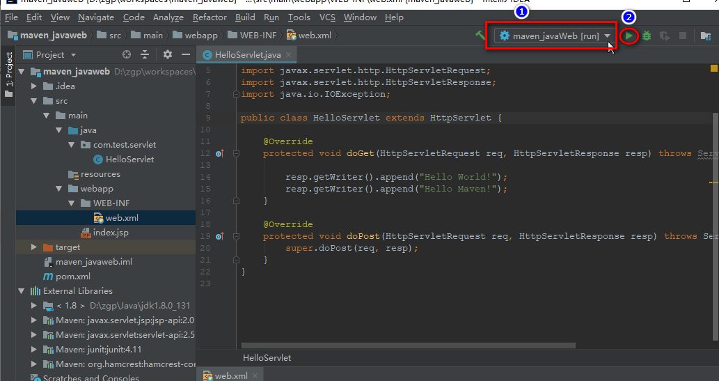 创建Maven项目、运行、调试（Idea版）_idea中maven项目运行-CSDN博客