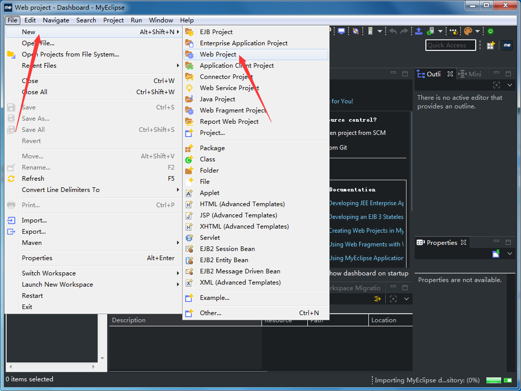 关于新手Myeclipse（最新V2019.12.5） 第一次创建web project，运行JSP，详细步骤，所遇到的问题及解决方案。_myeclipse2019创建web项目-CSDN博客