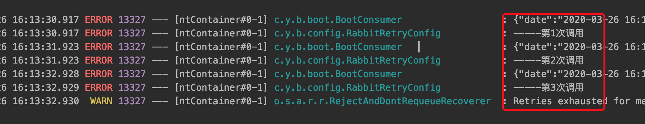 Springboot (四) RabbitMQ消费者重试机制（spring retry）_springboot rabbitmq retry-CSDN博客