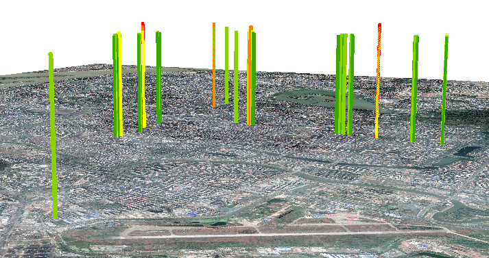 ArcScene将点数据按条形图3D显示_arcscene柱状分析图-CSDN博客