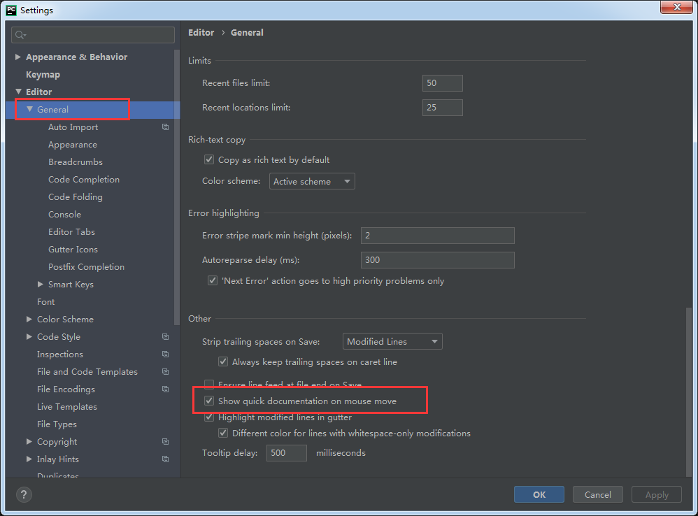 Pycharm设置提示方法或函数相关参数及返回信息_pycharm方法提示内容-CSDN博客