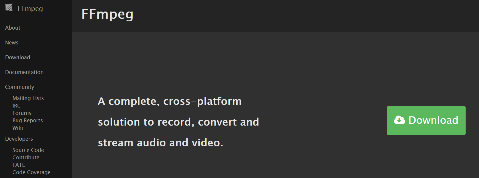 FFmpeg库简介_ffpmeg库-CSDN博客