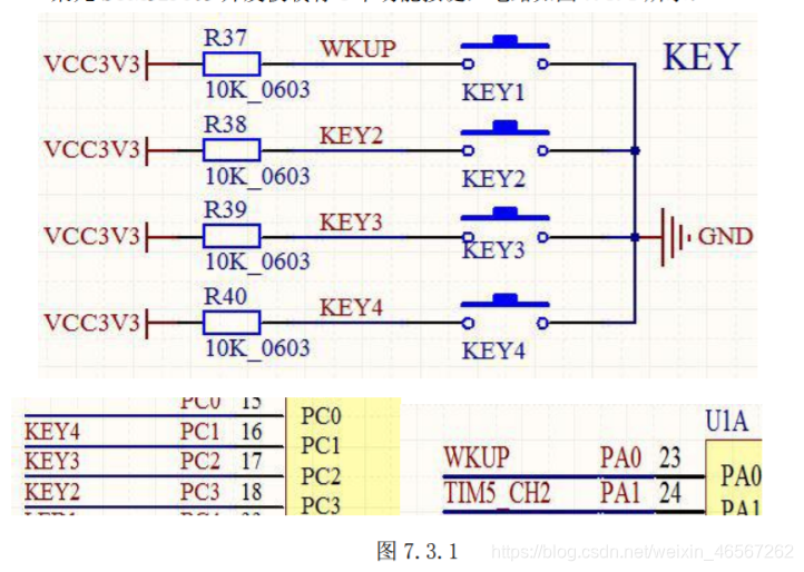 Stm32f103 按键输入实验stm32 Pa0作为普通io Csdn博客